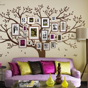 Tree Wall Decals Family Tree Wall Decal Photo Frame Tree Wall Stickers ...