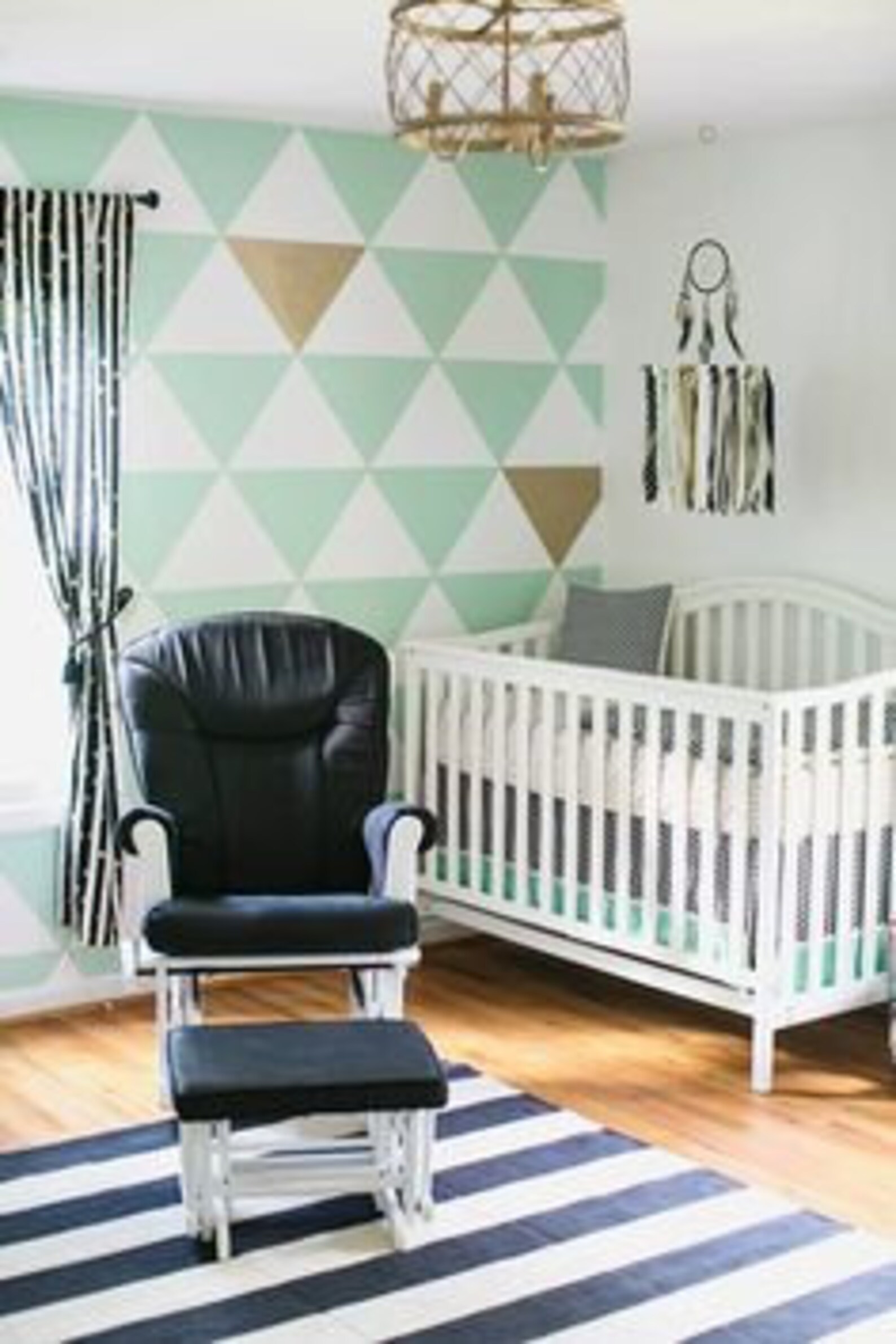Removable Triangles Wall Pattern Wallpaper Geometric Wall Decal Wall ...
