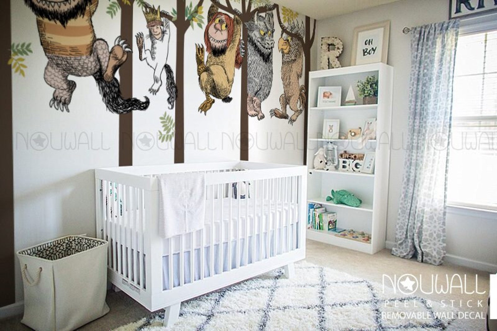 Max and Carol Where the Wild Things Are Tree Wall Sticker Wallpaper ...