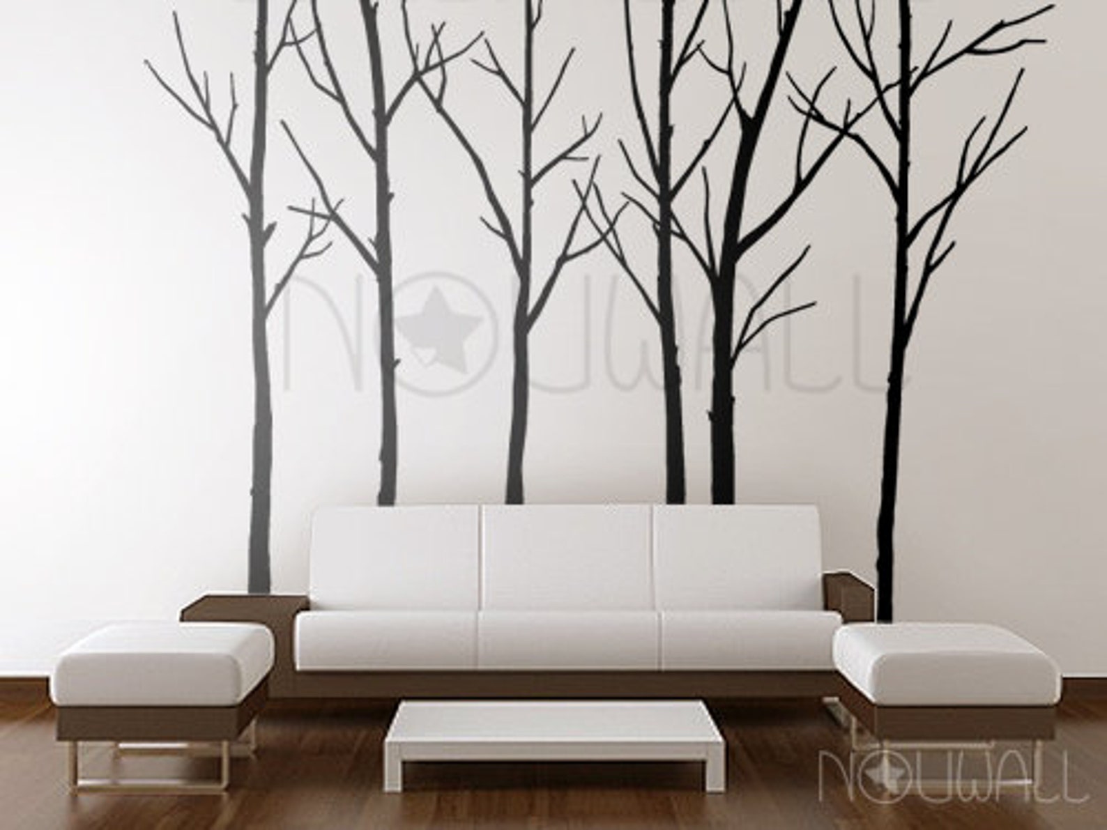 Wall Decal Winter Tree Wall Decal Living Room Bedroom Wall - Etsy
