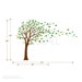 Removable Windy Tree Wall Decal Living Room Bedroom Wall Decals Wall ...