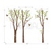 Art Tree Wall Sticker Wall Decals Tree Decal New Forest Trees - Etsy