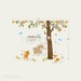 Carters Woodland Friends Tree Forest Friends With Custom Name Bear Wall ...