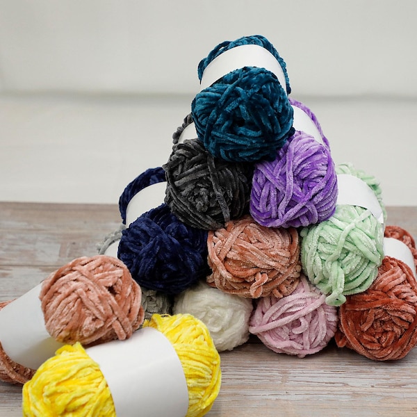 Jumbo Chenille Yarn - Etsy