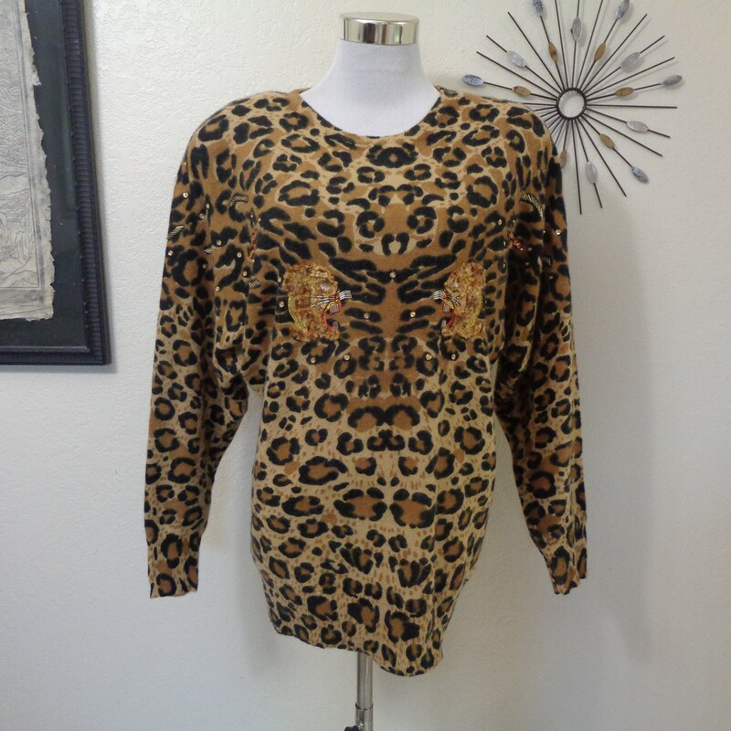 Leopard Sweater - Etsy