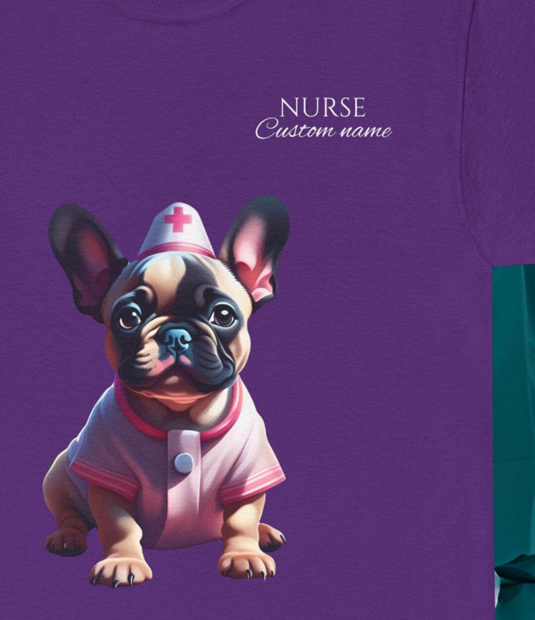 French Bulldog Gift for Nurse French Bulldog Mom Shirt for French ...