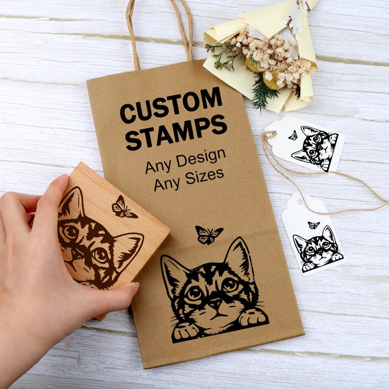 Personalized Logo Stamp, Custom Logo Stamp, Business Packaging Stamp ...