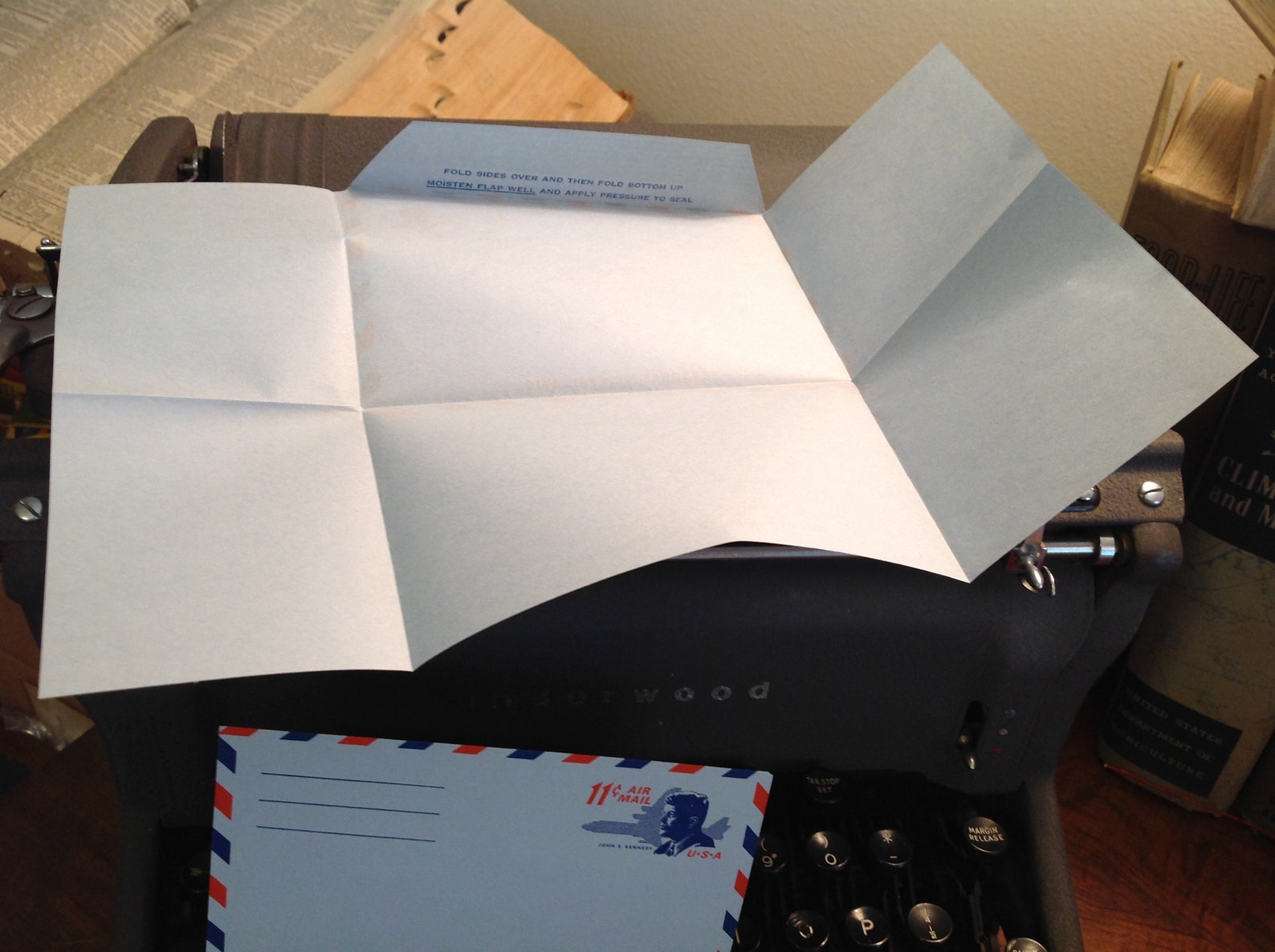 Vintage Unused John Kennedy Airmail Notes Set of Two | Etsy