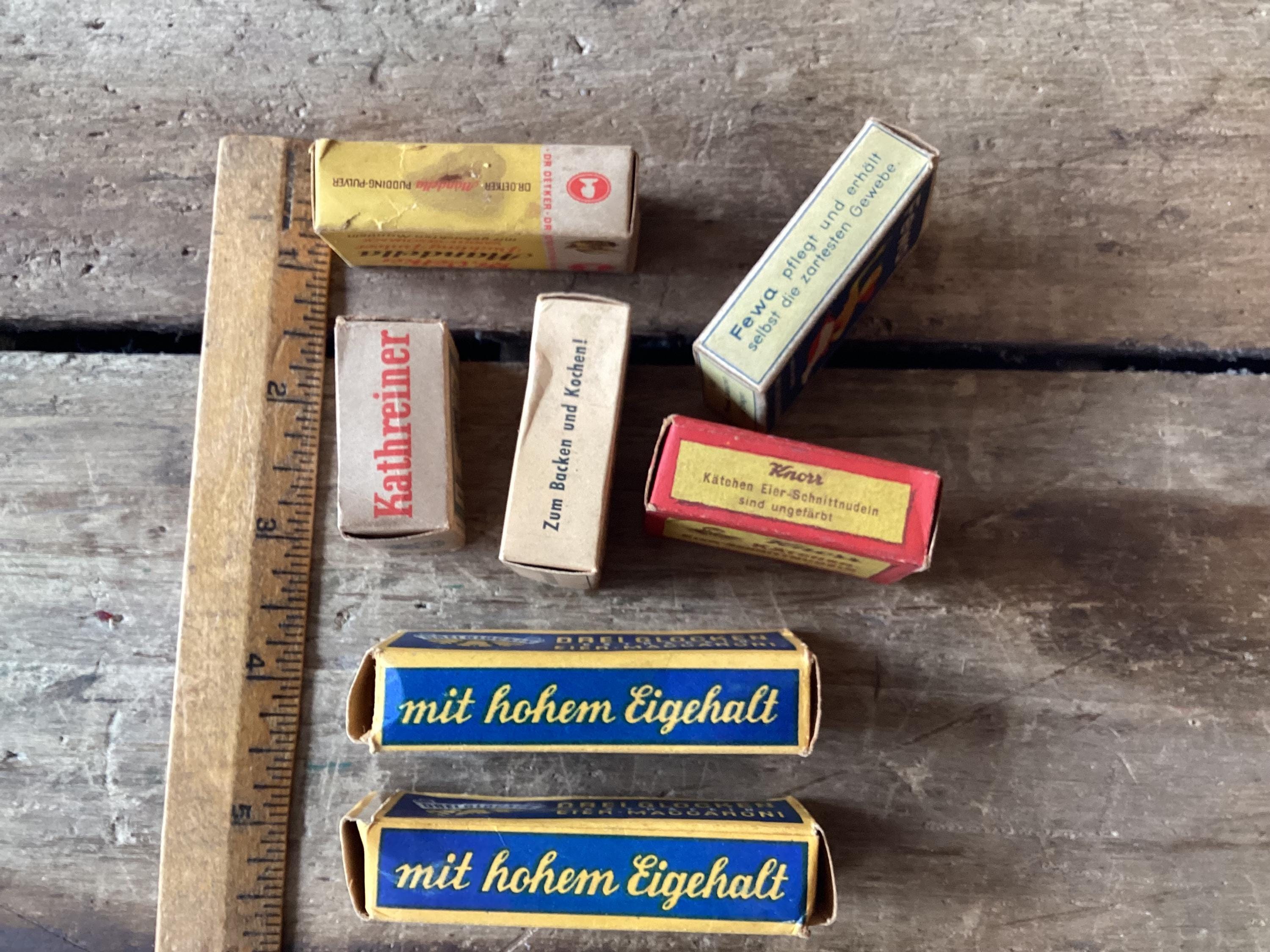 Collection of 1930s Dollhouse Boxes / Miniature Boxes / Set of Seven ...
