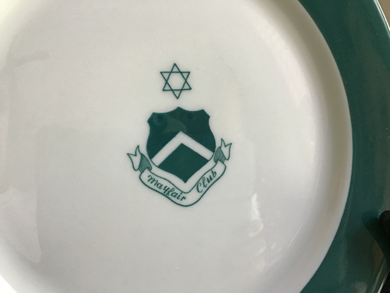 Vintage Restaurantware Diner Plate Restaurant Plate Mayfair Club ...