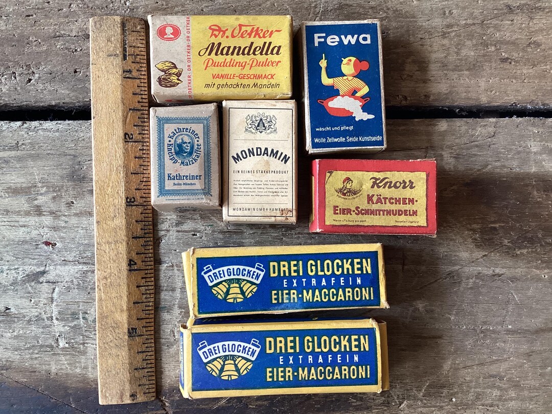 Collection of 1930s Dollhouse Boxes / Miniature Boxes / Set of Seven ...