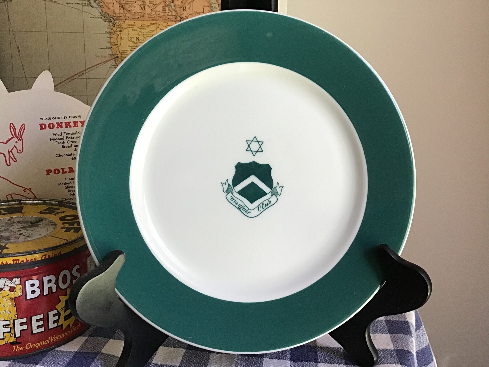 Vintage Restaurantware Diner Plate Restaurant Plate Mayfair Club ...