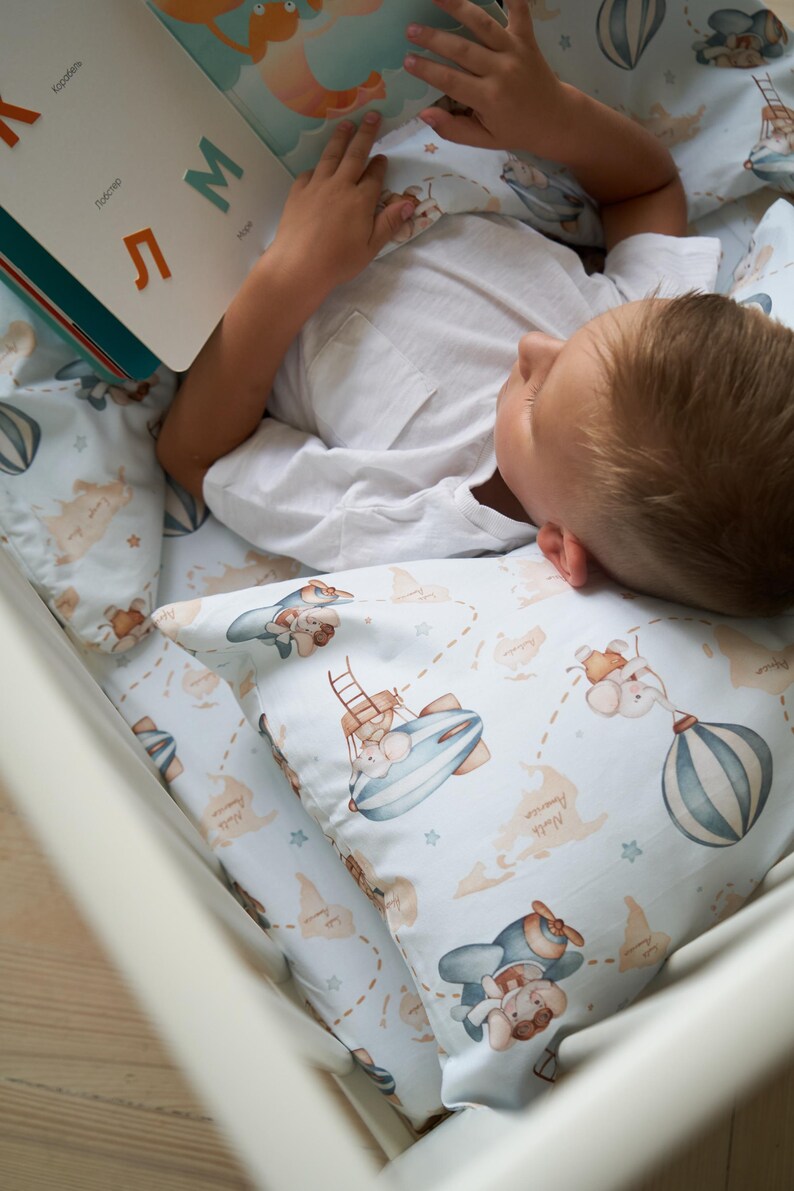 Baby Duvet Cover and Pillowcase • Baby Bedding Set • Squirrel Print ...