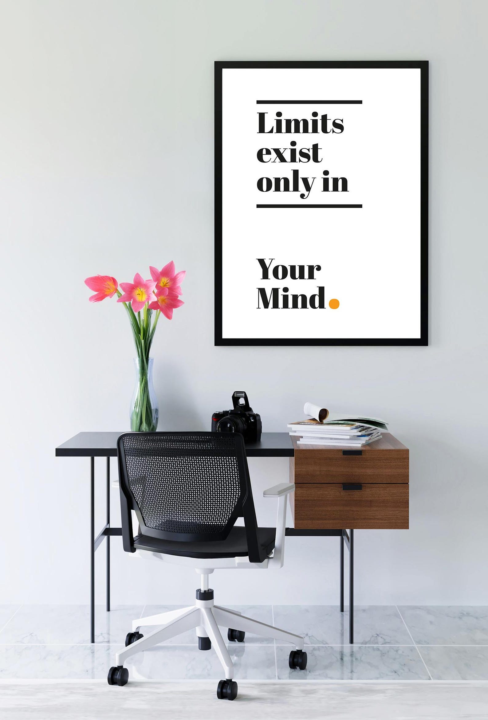 Limits Exist PRINTABLE Art | Minimalist Wall Decor | Motivational Quote ...