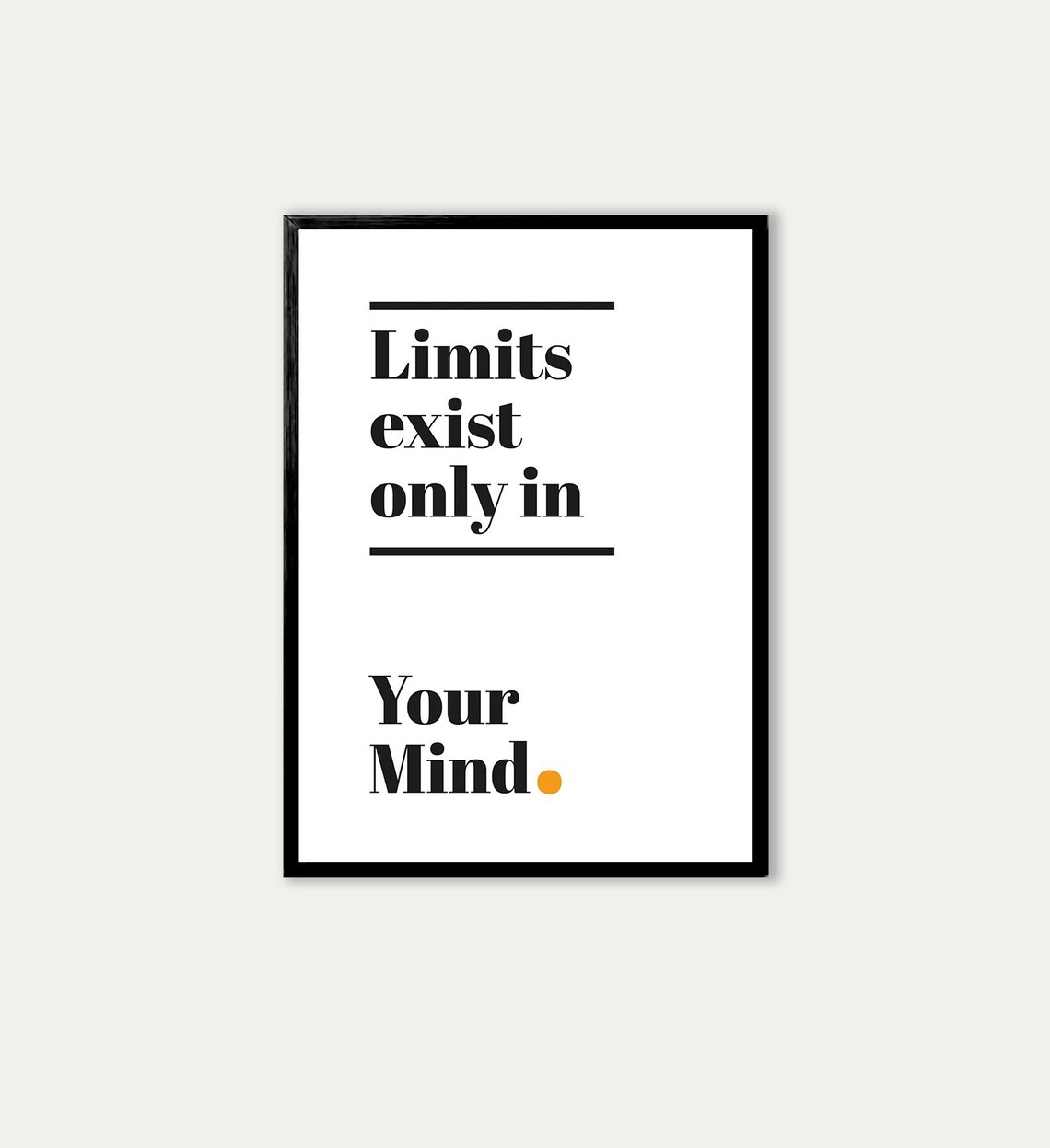 Limits Exist PRINTABLE Art | Minimalist Wall Decor | Motivational Quote ...