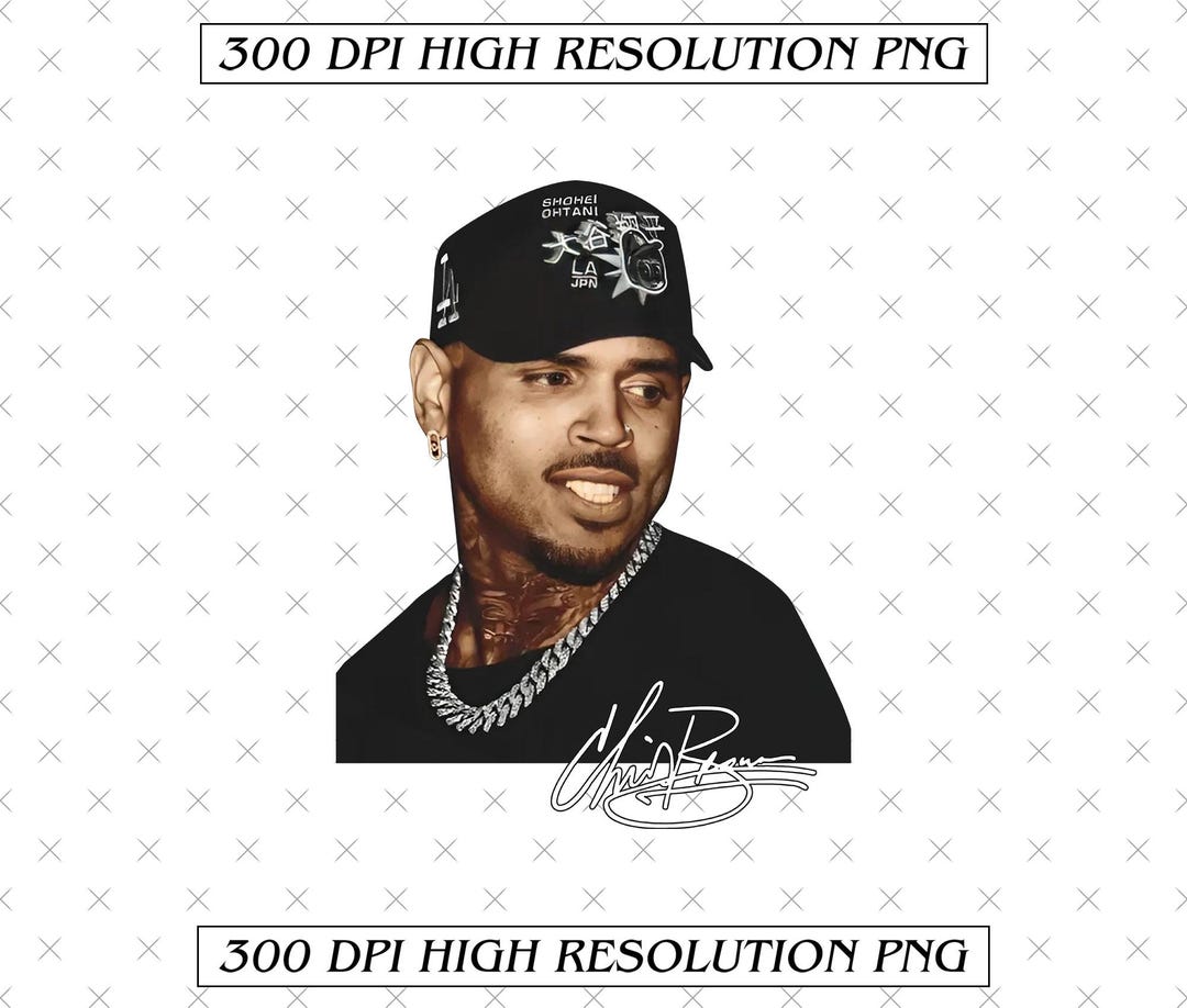 Chris Brown Middle Finger Shirt Design, Concert 2025 PNG File, Chris ...