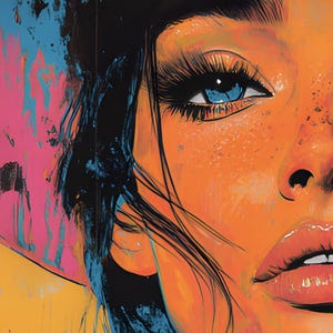 50x70 Cowgirl Pop Art Style Wallpaper Home Decor Cowboy Western Theme ...