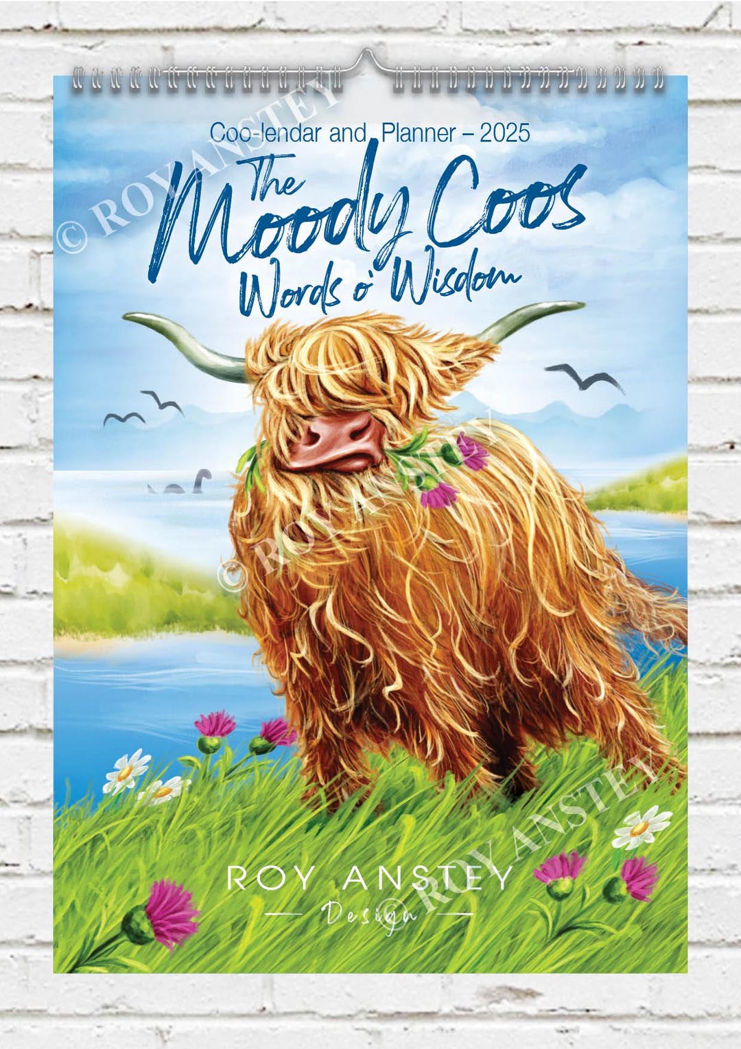 Highland Cow Calendar by Roy Anstey | Scottish Moody Coos Calendar ...