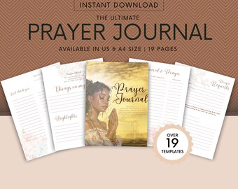 Prayer Journal Printable | Bible Study Guide | Gratitude Journal ...