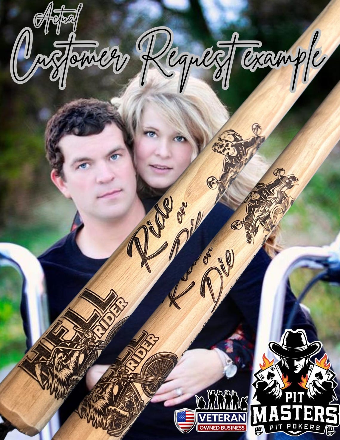 Personalized, Custom Engraved, Fire Pit Pokers. Custom Campfire Tools ...
