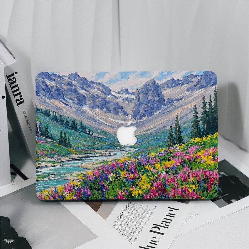 Mountain Oil Painting MacBook Case MacBook Air 15 13 M1 M2 M3 Air 13 ...