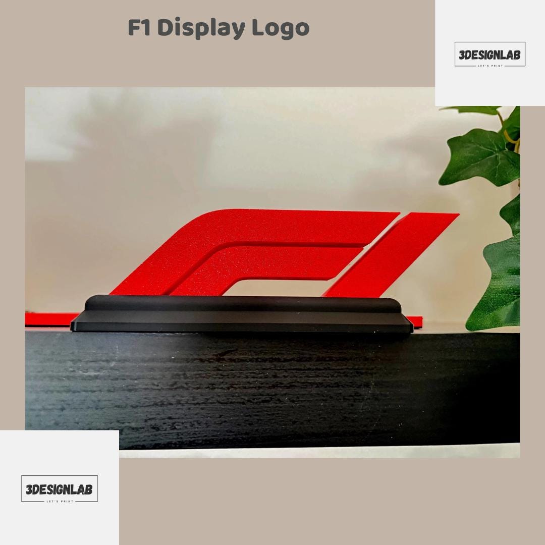 Formula 1 Logo Display Piece – Desk or Shelf Decoration | F1 Gift for ...