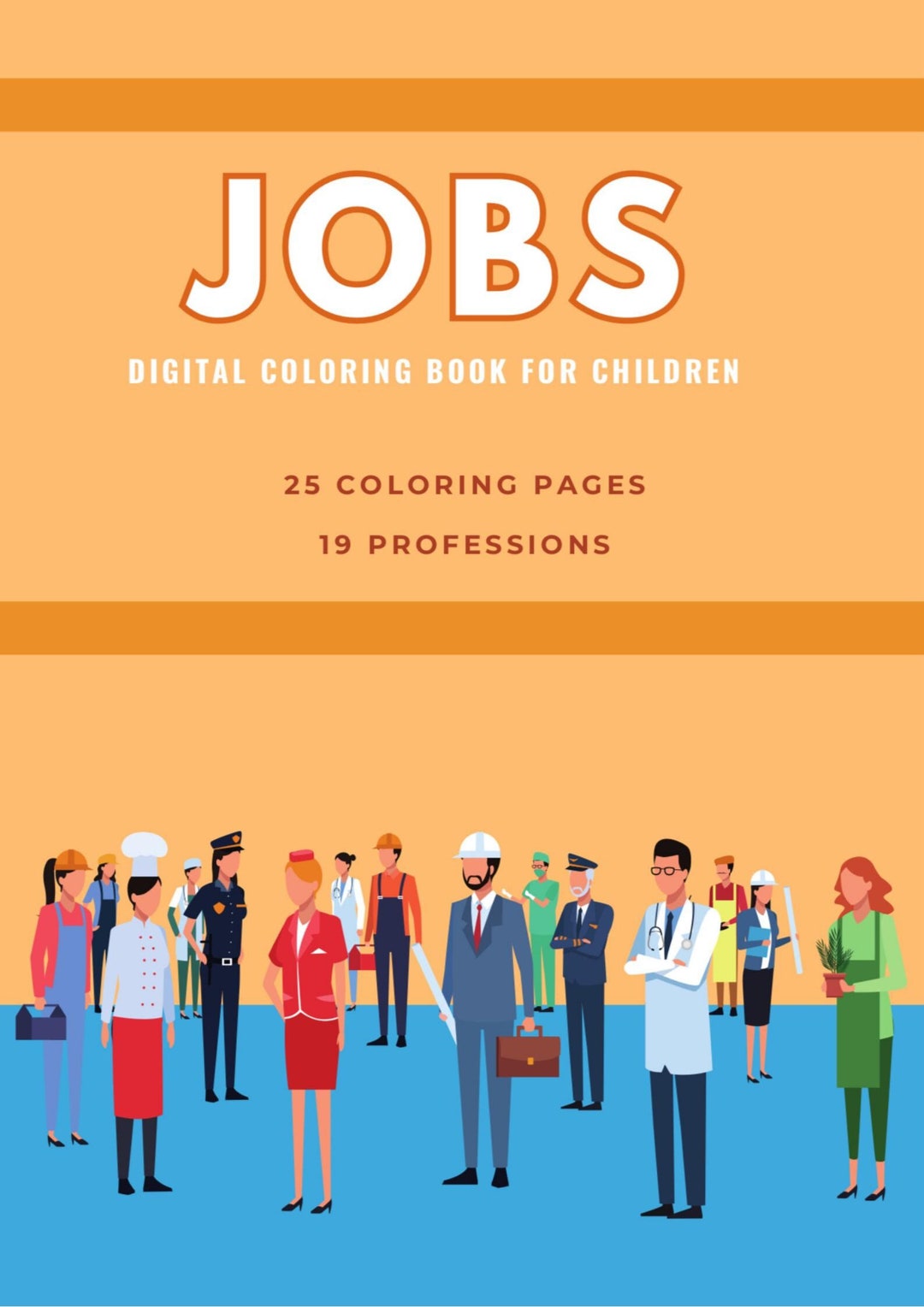Jobs Digital Coloring Book - Coloriesbook - Etsy