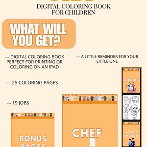 Jobs Digital Coloring Book - Coloriesbook - Etsy