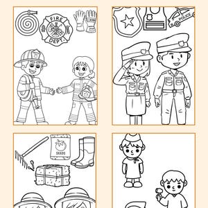 Jobs Digital Coloring Book - Coloriesbook - Etsy