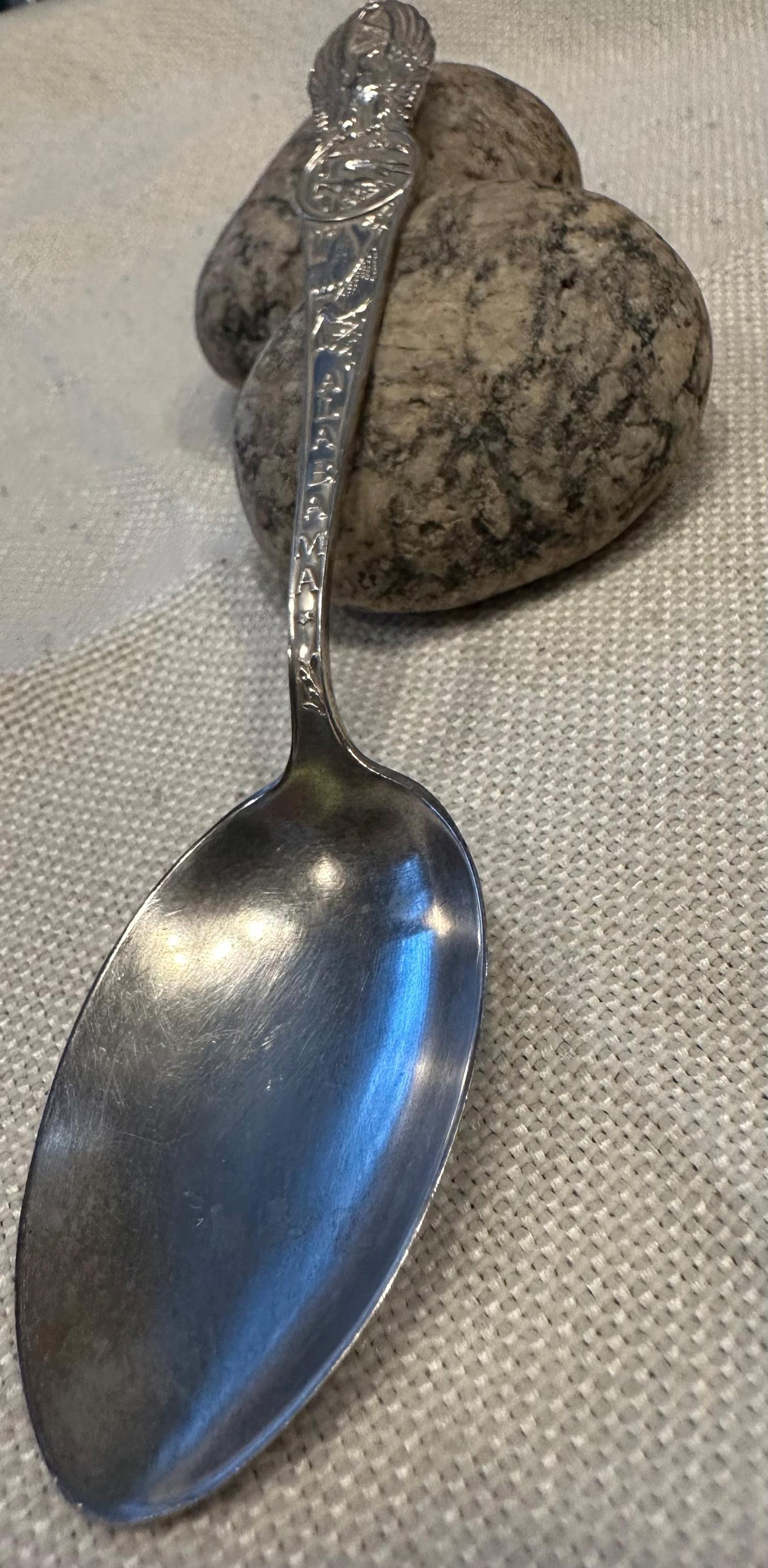 Alabama Souvenir Spoon: American Eagle Manchester Sterling Silver ...