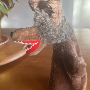 Vintage Steiff Wolf Puppet: Rare Collectible, Handcrafted Mohair Toy ...
