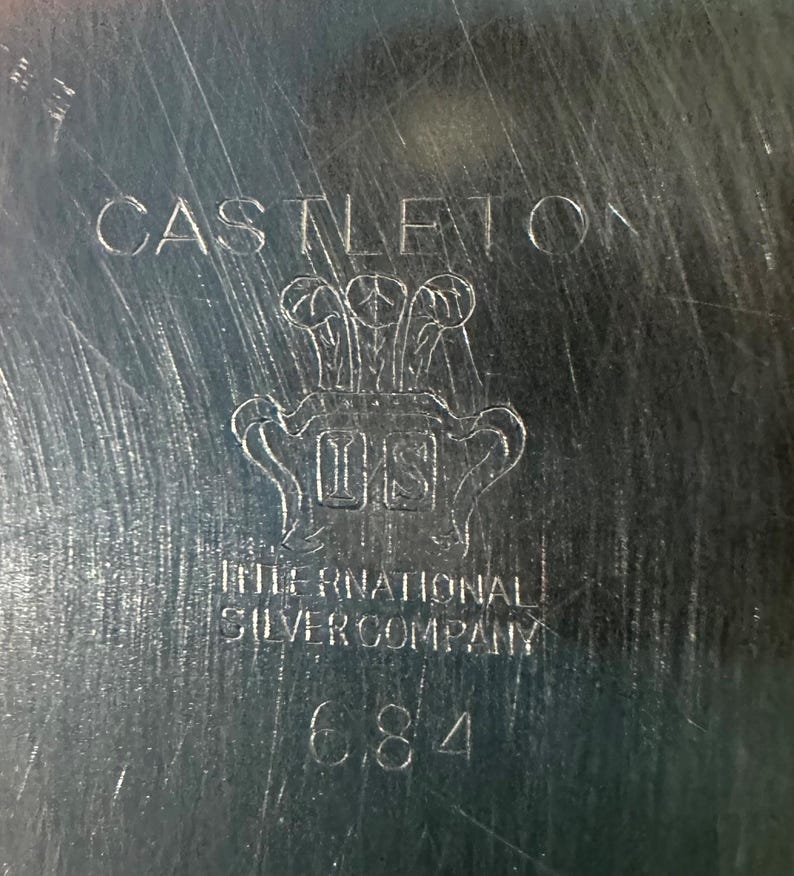 Vintage Castleton International Silver Company 684, 12 In, Vintage ...