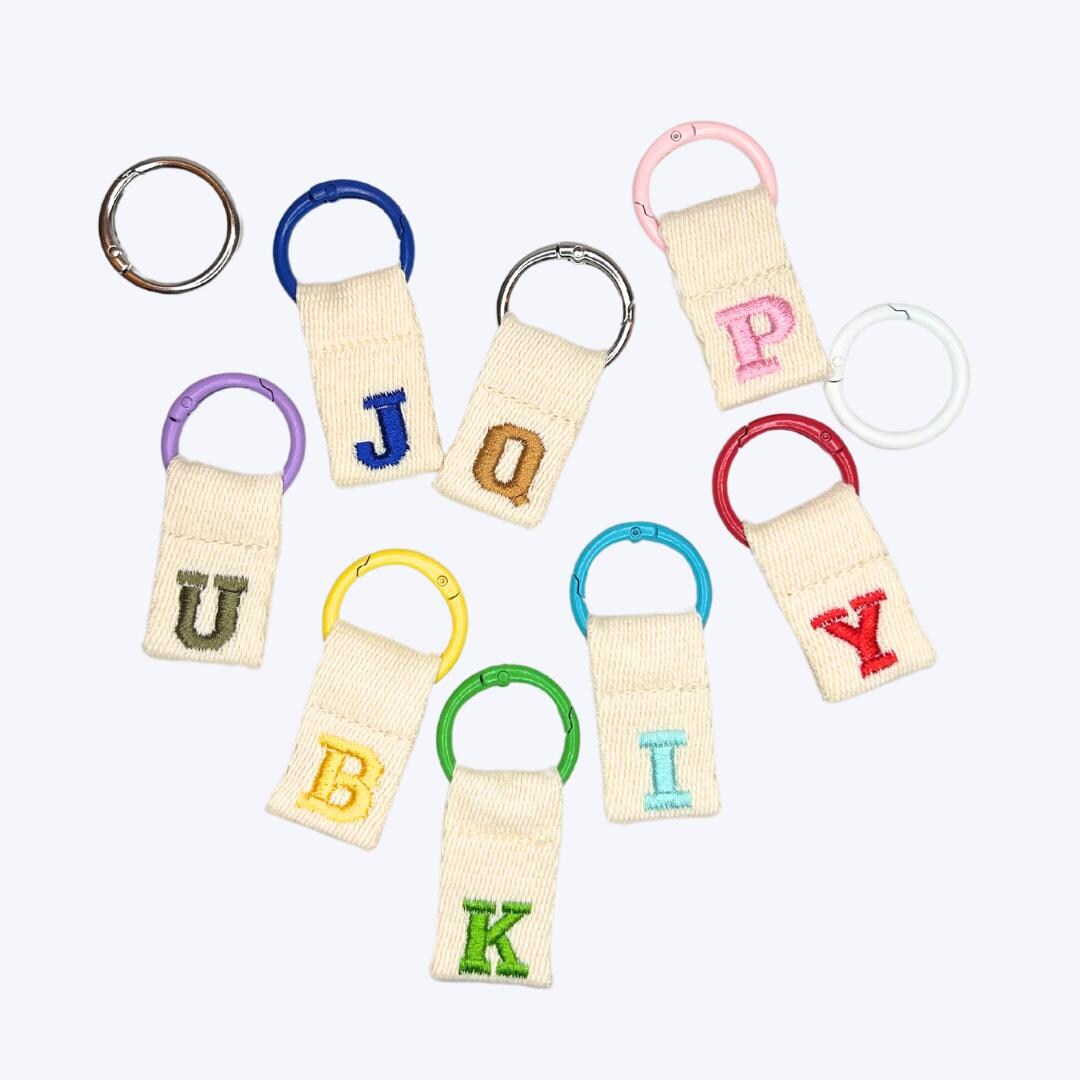 Personalized Cotton Name Tag – Custom Big Letter Label for Kids’ Bags ...