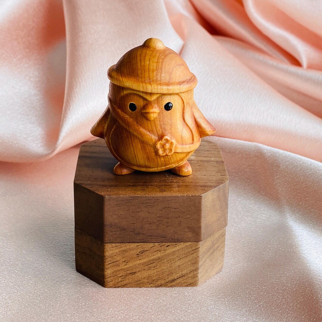Wooden Penguin Ring Box,small Ring Box,round Ring Box,proposal Ring Box ...