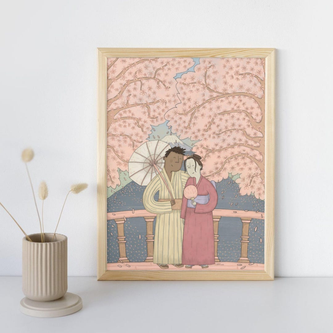 Illustrated Keepsake, Digital File, Personalized Portrait, Illustration ...