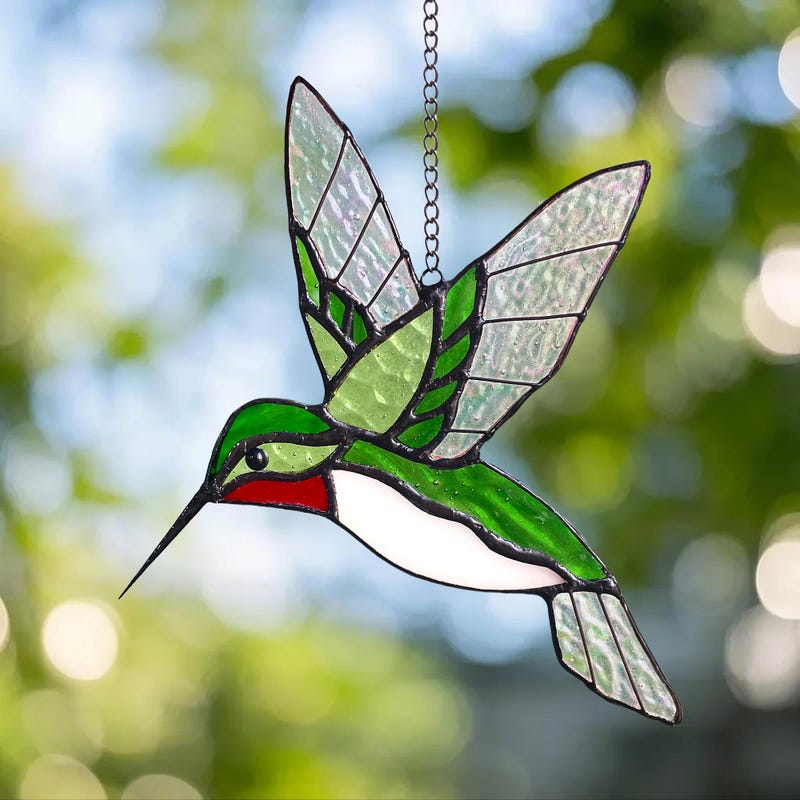 Hummingbird Crystal - Etsy
