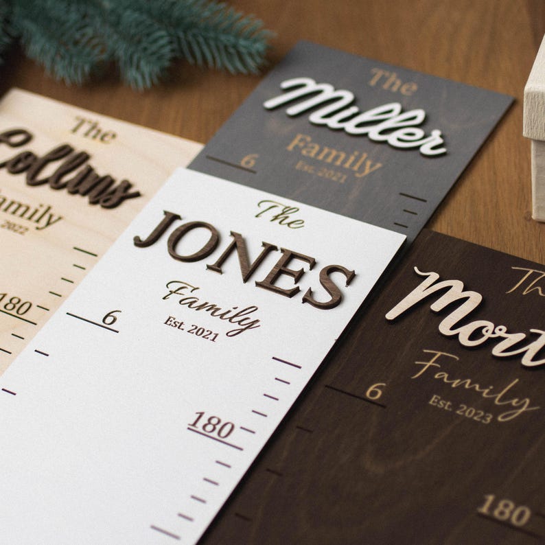 Ruler Growth Chart Kids Growth Chart Engraved Height Chart Growth Chart ...