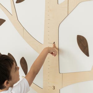Tree Growth Chart: Wooden Woodland Nursery Decor - Etsy