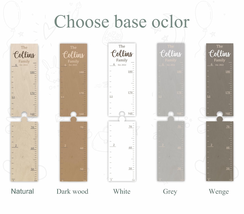 Ruler Growth Chart Kids Growth Chart Engraved Height Chart Growth Chart ...