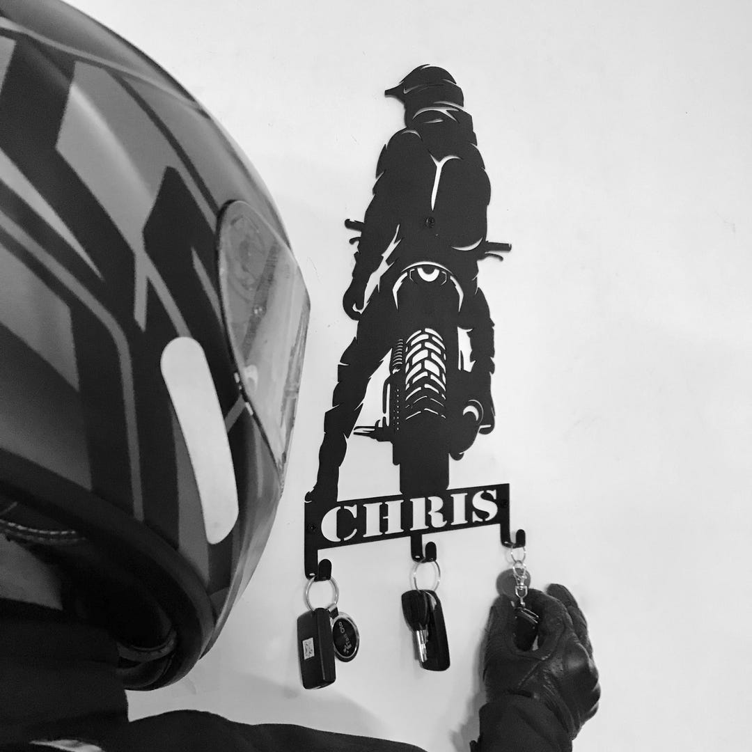 CUSTOM Motorcycle Key Chain, Custom Harley Davidson Gifts, Motorcycle ...