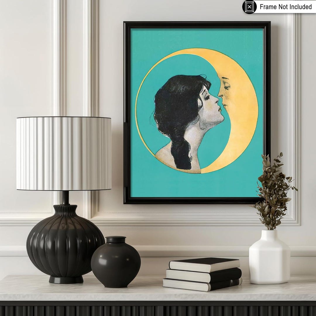 Poster Master Vintage “dear Old Dixie Moon” Print – Celestial Woman Art ...