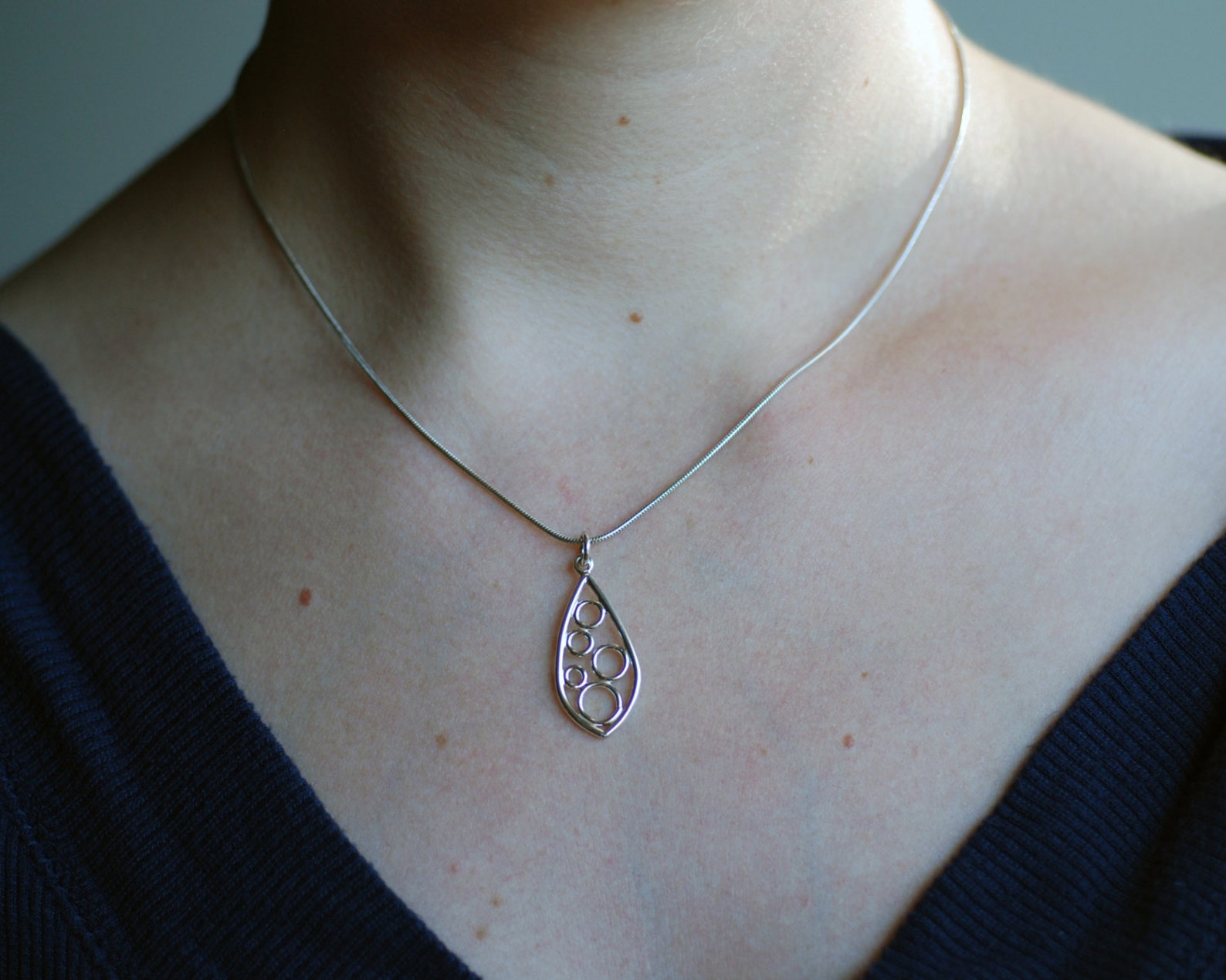 Silver Wire Pod Pendant Handmade Silver Wire Pendant by - Etsy