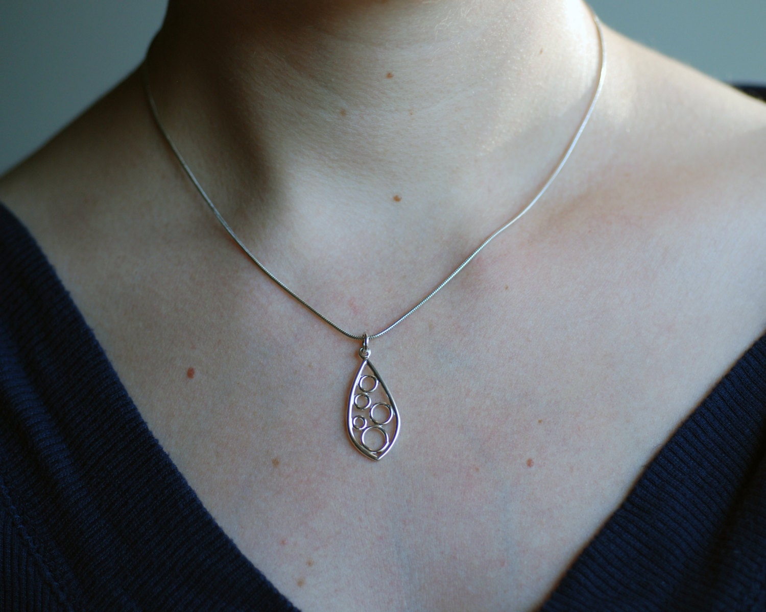 Silver Wire Pod Pendant Handmade Silver Wire Pendant by - Etsy