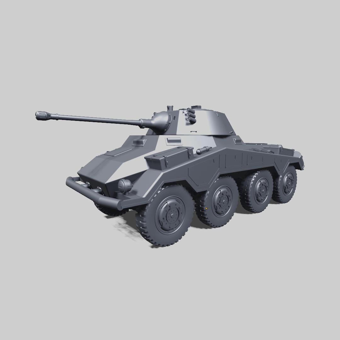 Sd.kfz.234/2 (puma) + 3 Tankmen (germany, WW2) - Etsy