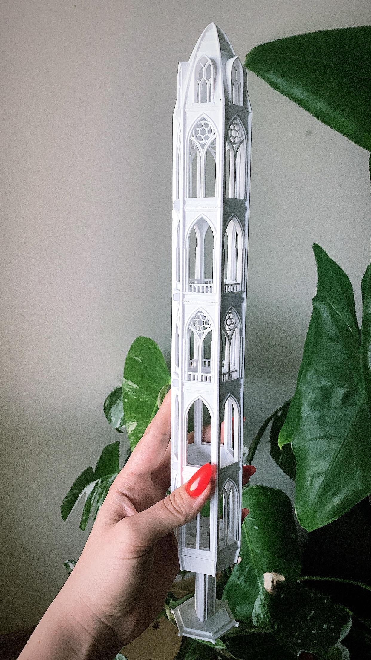 Mini Stake With Moss Lock for Plants. Small Gothic Tower, Hydroponic ...