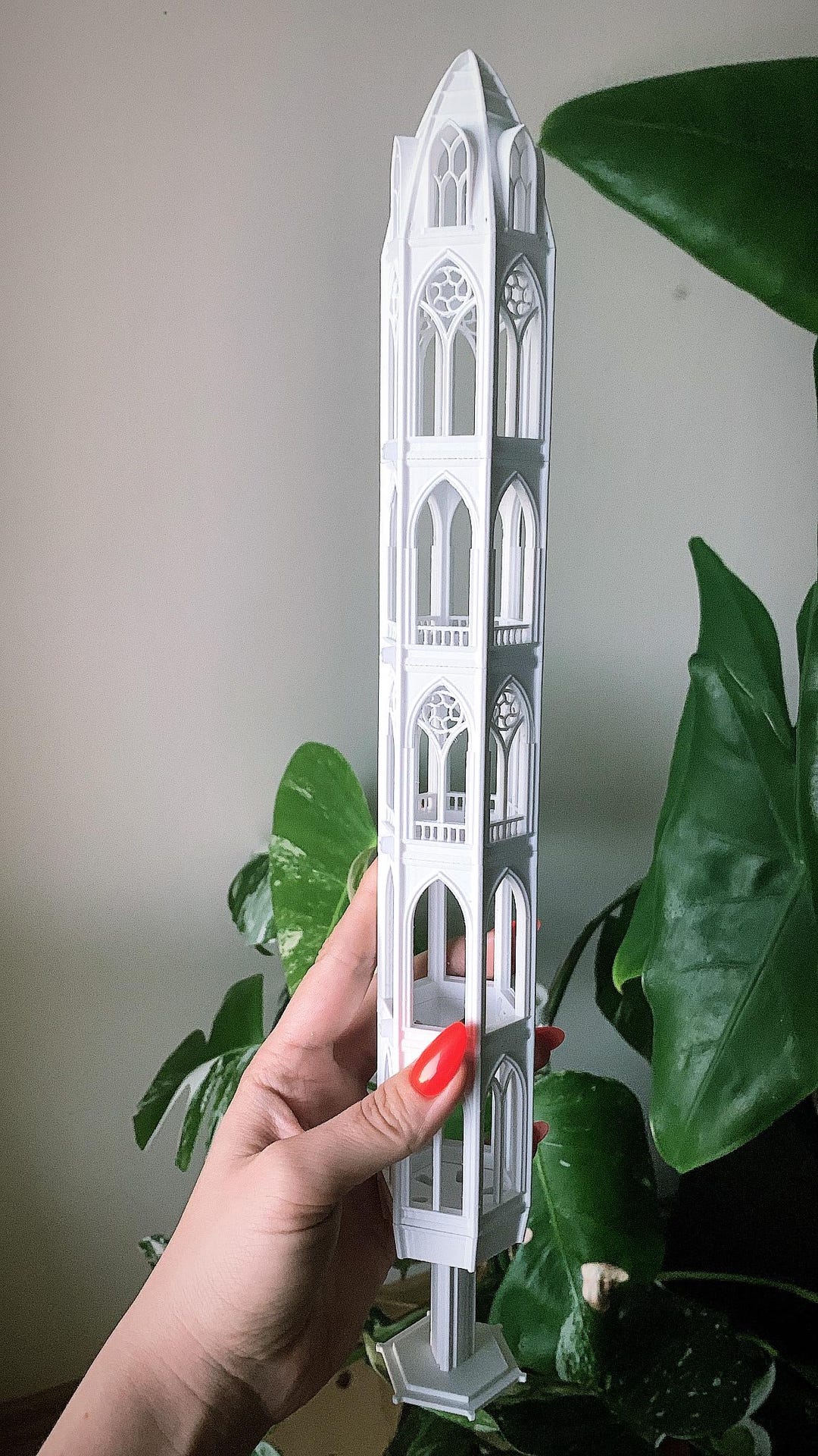 Mini Stake With Moss Lock for Plants. Small Gothic Tower, Hydroponic ...