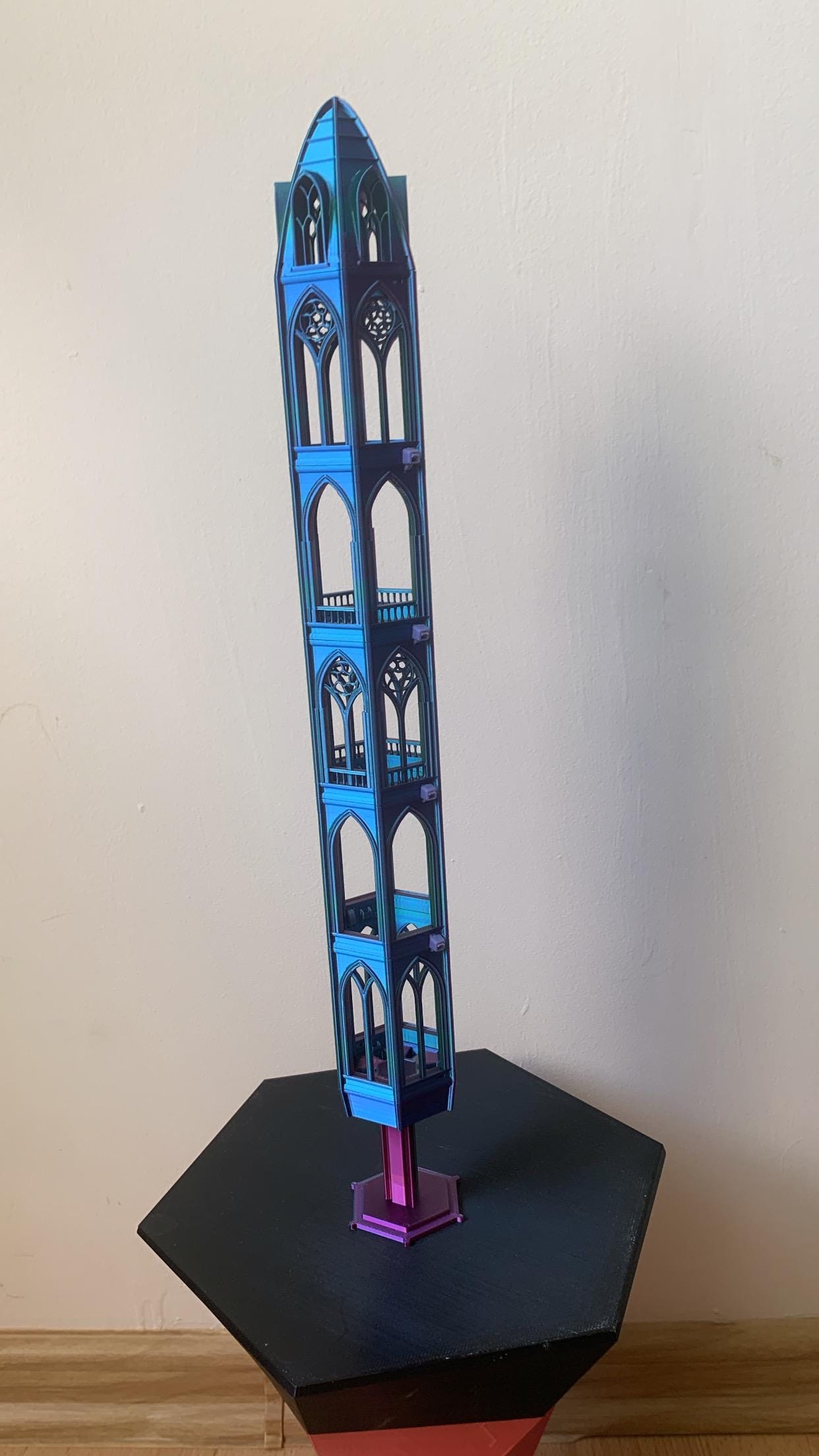 Gothic Castle Plant Stake: Rainbow Tower Plant Support - Etsy