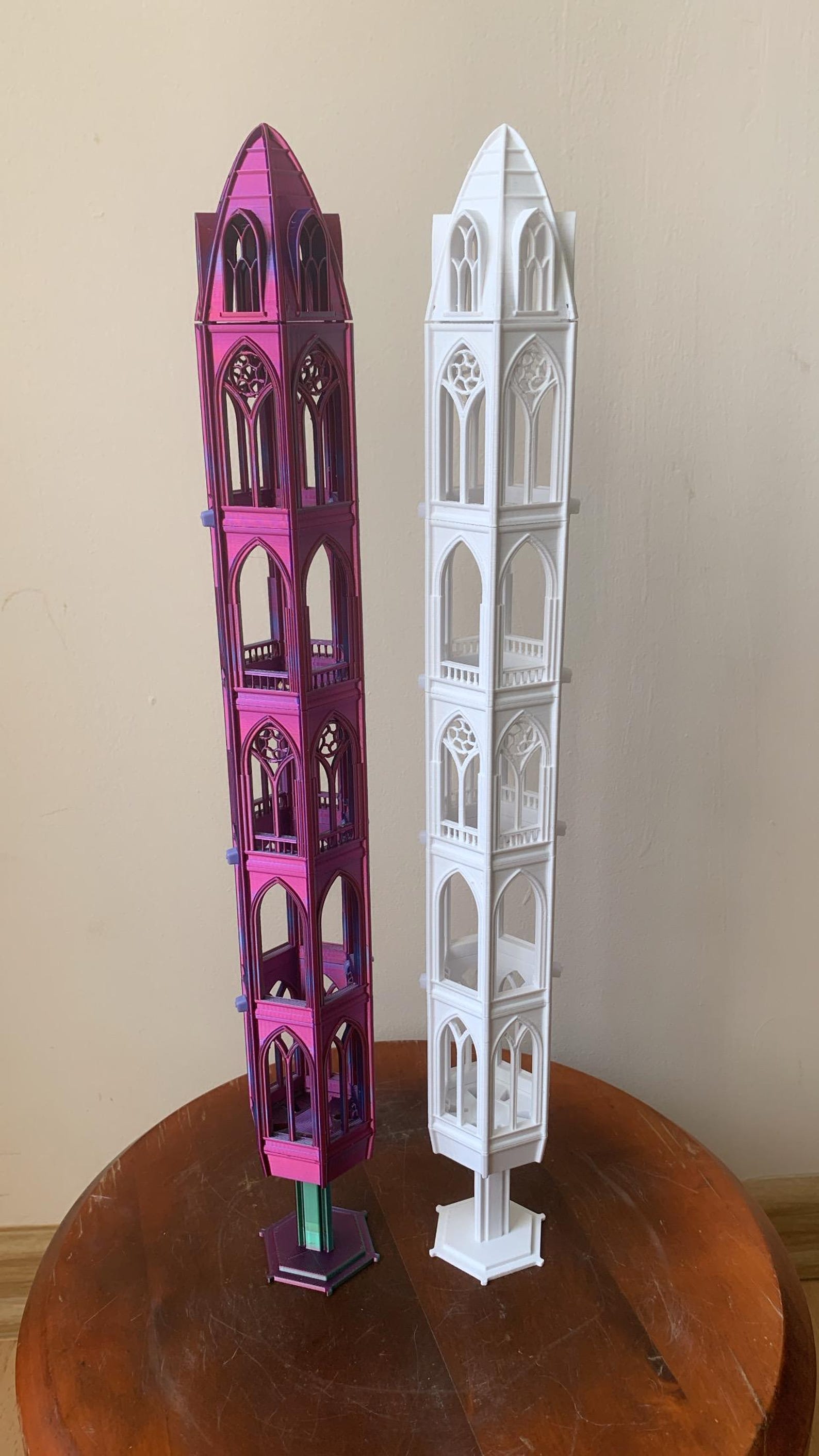 Mini Stake With Moss Lock for Plants. Small Gothic Tower, Hydroponic ...