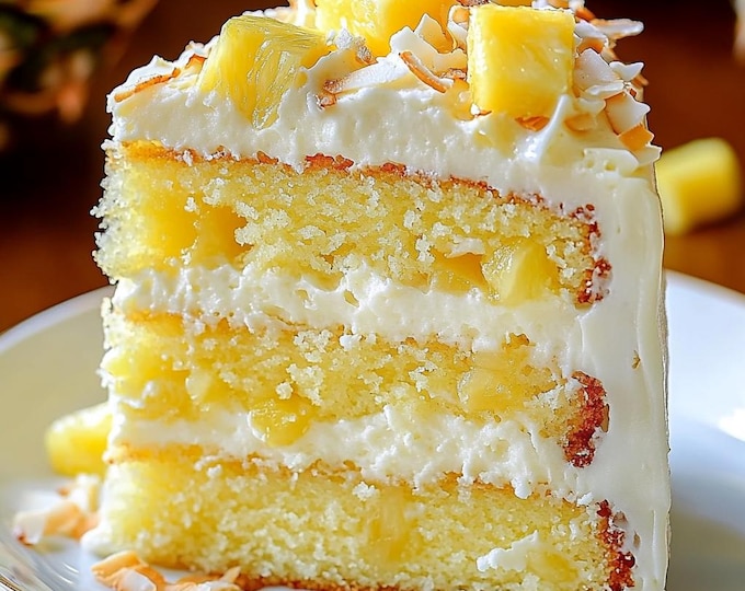 Hawaiian Pineapple Coconut Dream Cake - Etsy