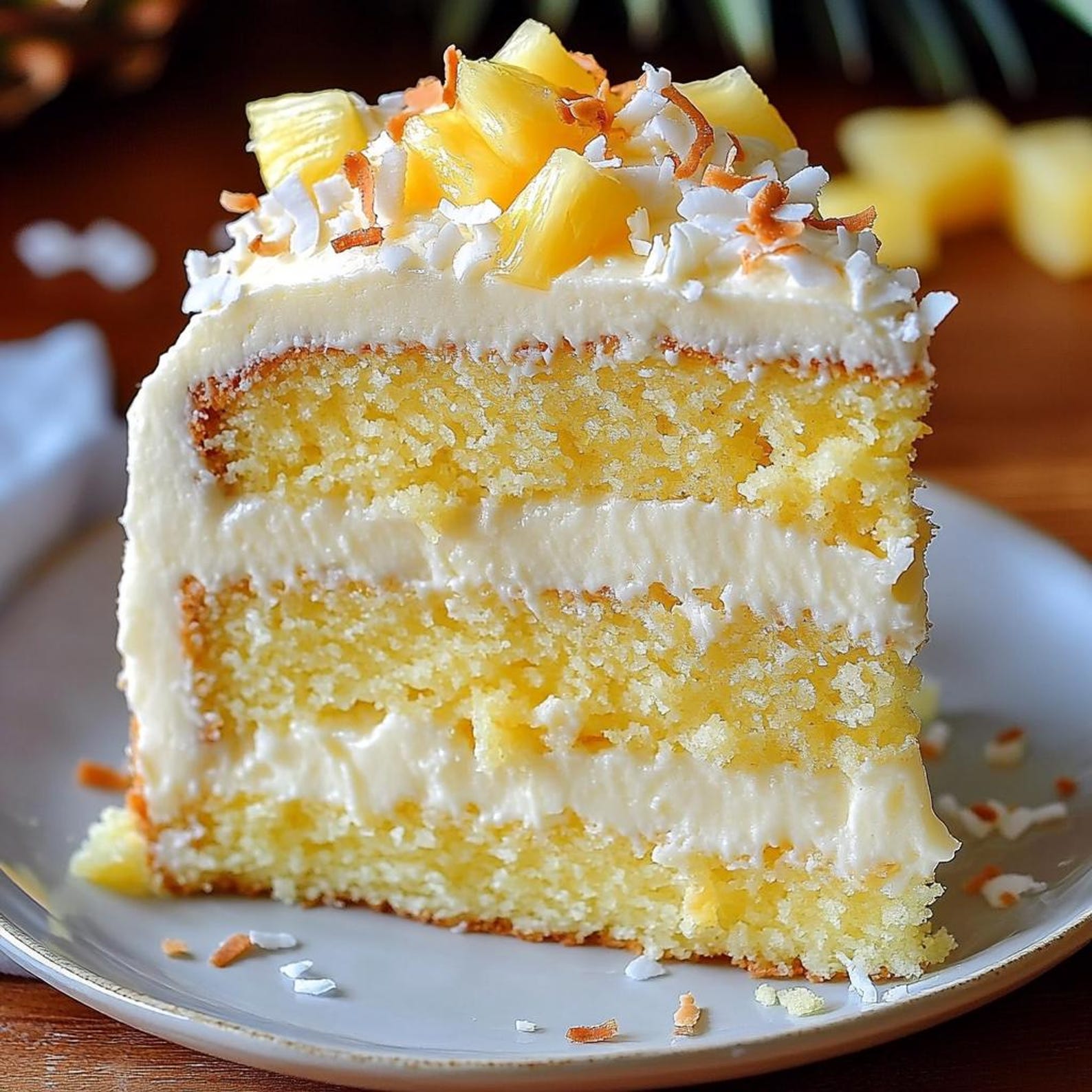 Hawaiian Pineapple Coconut Dream Cake - Etsy